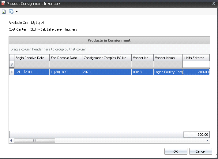 Consignment Transfers